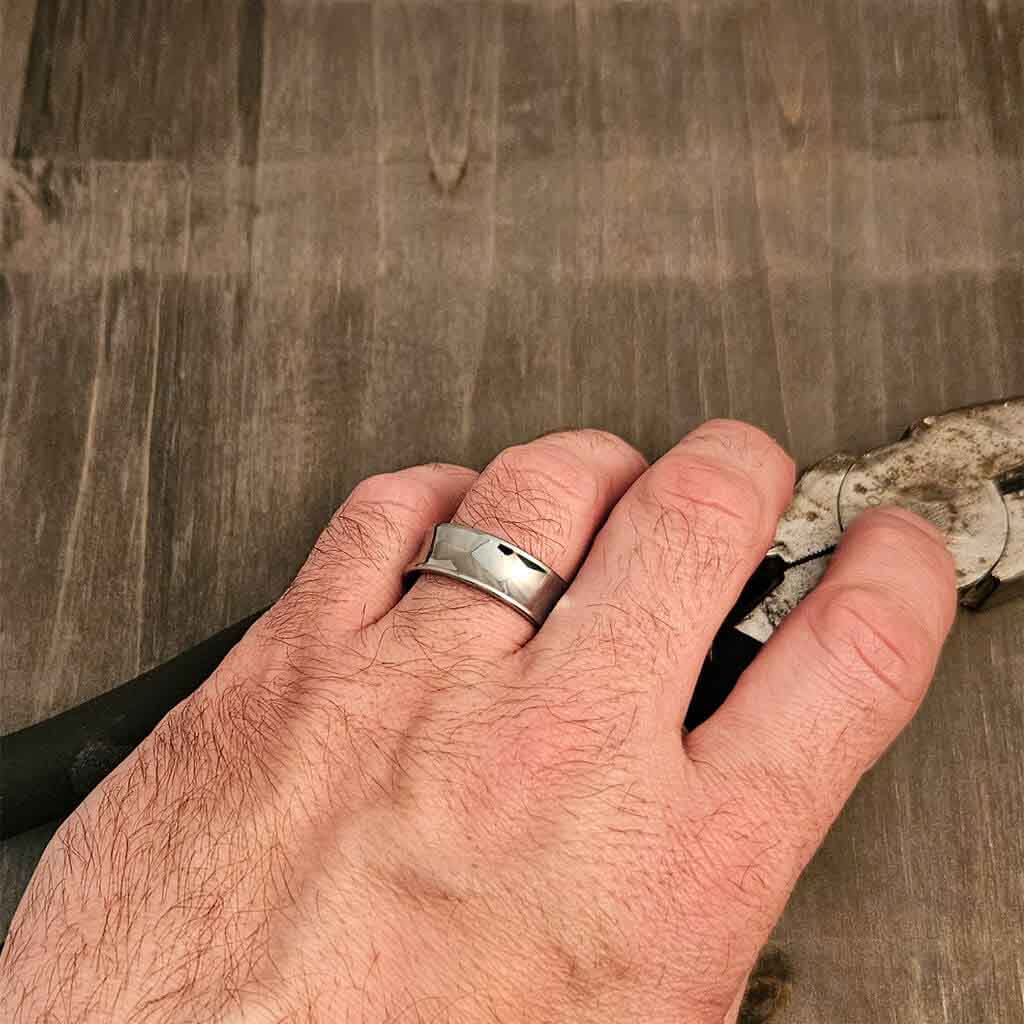 MOLIN Concave Tungsten Ring Unisex Infinity Wedding Band – Gaboni Jewelers